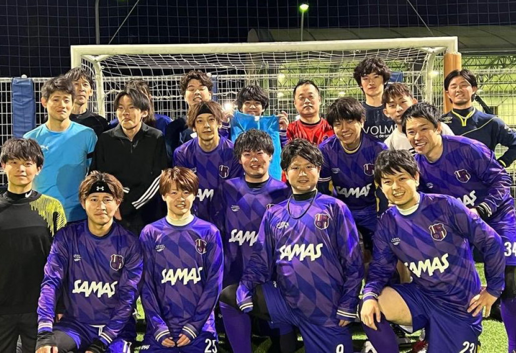 フットサルユニフォームオーダー事例| ﻿紫フットサユニフォームデザイン| TANUKI FACTORY